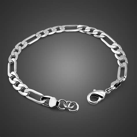 100 Sterlingsilver Armband Manssmycken Solid Sil Vicedeal