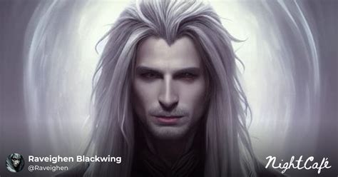 Long Silver Hair Handsome Male Vampire Ai Art