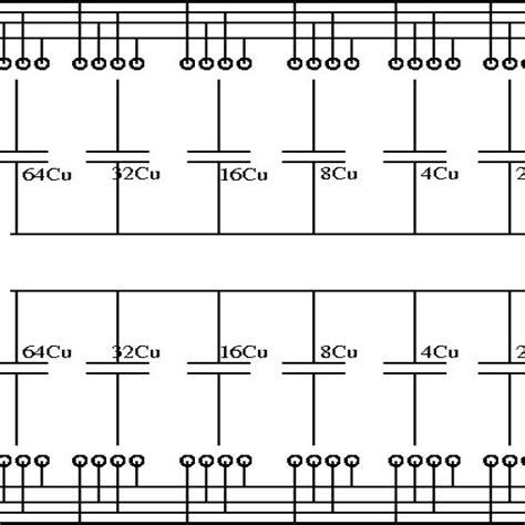 differential dac of a 8 bit successive approximation adc with cu equals