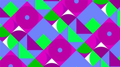 Animated Collage Of Geometric Shapes Motion Colorful Geometric Shapes