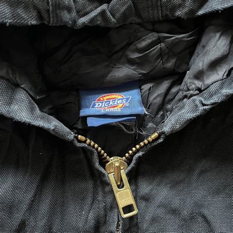 Dickies Mens Navy And Red Jacket Depop