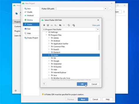Installing Flutter In Android Studio With Simple Flutter Application