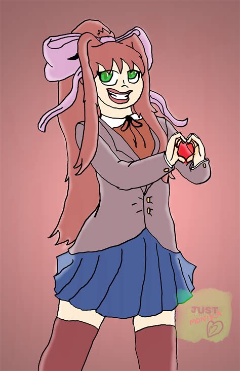 Just Monika By Cutesykreepy On Newgrounds