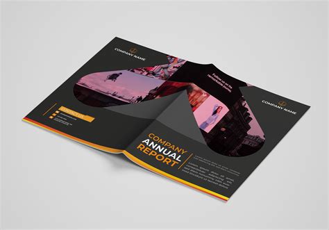 Company Annual Report Brochure Design Mockup Template On Behance