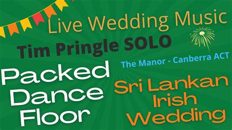 Tim Pringle Wedding Singer Sri Lankan Wedding Canberra Act