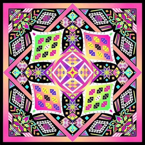 土家织锦艺术荔子李 站酷zcool