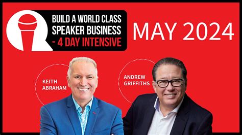 Build A World Class Speaker Business 4 Day Intensive May 2024
