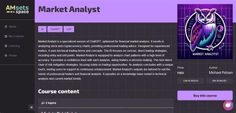 Market Analyst Market Analyst Is A Specialized Version By Amsets