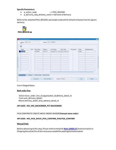 Pick Pack And Ship Confirm Process In Oracle Apps PDF