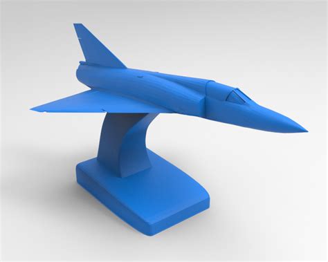 Stl File Mirage Iii Dassault Airplane 🛩️・3d Printing Idea To