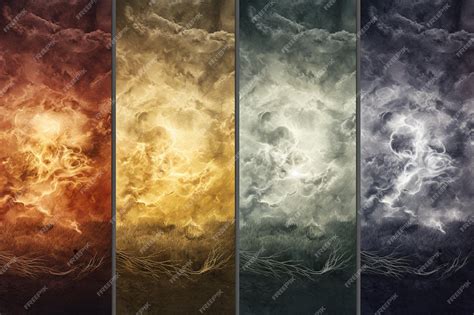Premium Ai Image Storm Background With Sky In Different Colors