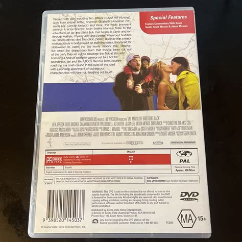 Jay And Silent Bob Strike Back Dvd 2001 Ben Affleck Will Ferrell R