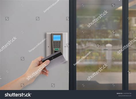 Yong Man Woman Use Key Card Stock Photo Shutterstock