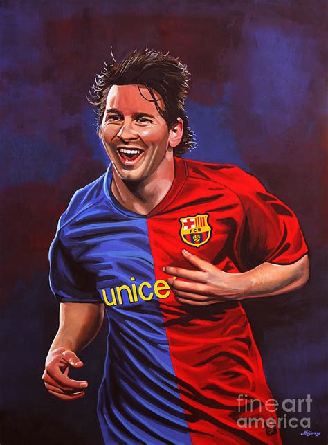 Lionel Messi Painting At Explore Collection Of
