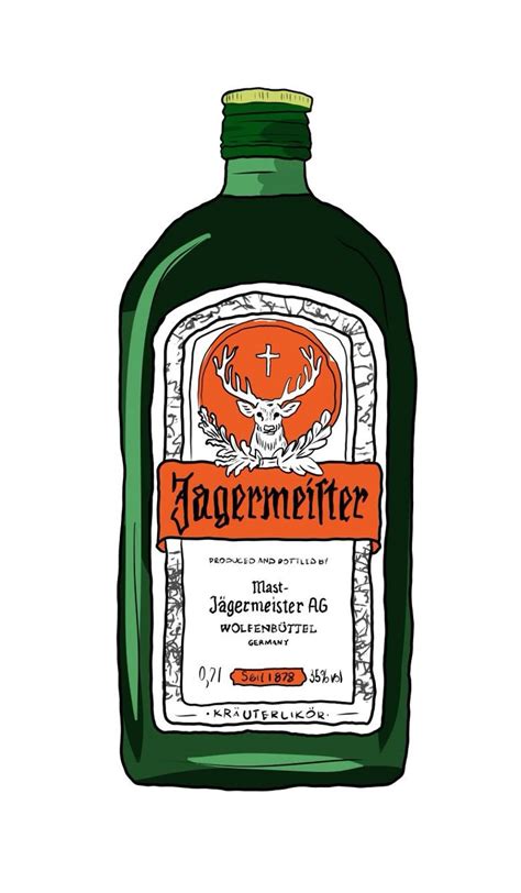 Jagermeister Bottle Illustration