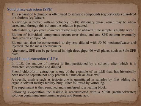 Sample Preparation For Chromatography Pptx