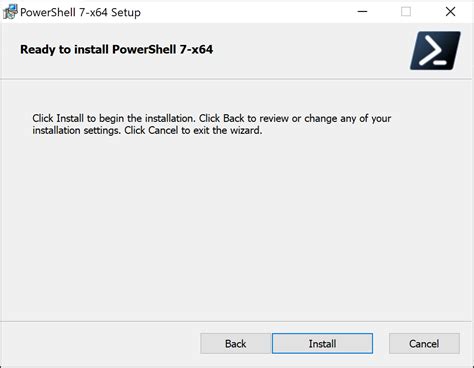 powershell v7 upgrade from v7 0 3 to v7 1 0 from the command line