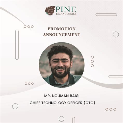 Noman Baig On Linkedin Thank You Team Pine For Appointing Me To This