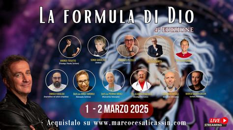 Corso Registrato La Formula Di Dio 4° Edizione Marcocesaticassin