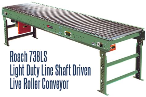 Light Duty Line Shaft Driven Live Roller Conveyor Thomas Conveyor