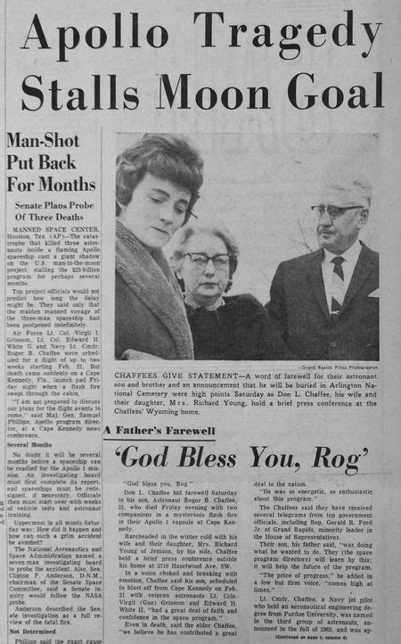 Fallen Astronaut Roger B Chaffee His Life In Pictures Chaffee