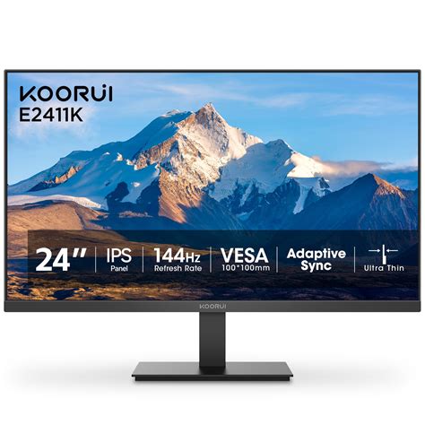 Koorui 24 Inch Computer Gaming Monitor Full Hd 1920 X 1080p 144hz Ips