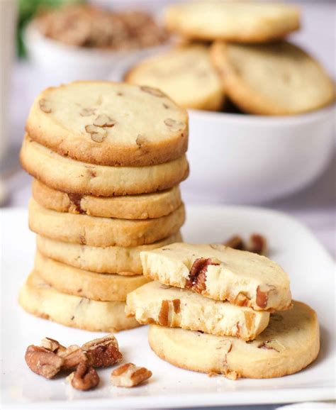 Salted Butter Pecan Shortbread Cookies Recipe Grkcz
