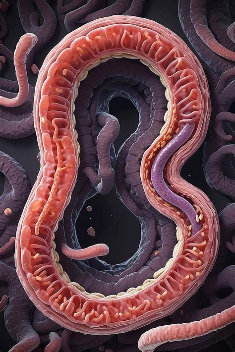 Premium Photo Roundworm Parasites In The Human Intestine Ascariasis