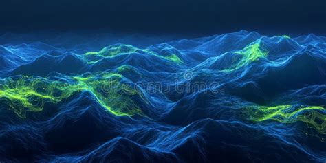 A High Tech 3d Background Depicting An Abstract Digital Landscape Composed Of Interconnected