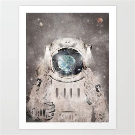 Hello World By Bribuckley Astronaut Art Art Prints Wall Art Prints