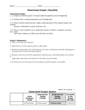 Illustrated Graph Checklist Rubric Doc Template PdfFiller