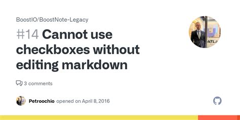 Cannot Use Checkboxes Without Editing Markdown · Issue 14 · Boostioboostnote Legacy · Github