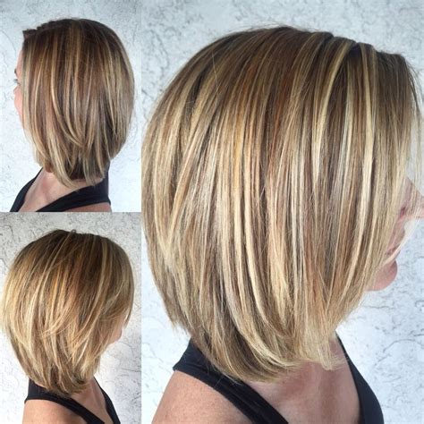 Blonde Baliage Lob And Base Touch Up Baliage Hair Thick Hair Styles Hair Cuts