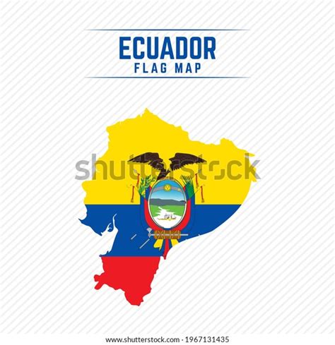 Flag Map Ecuador Ecuador Flag Map Stock Vector Royalty Free