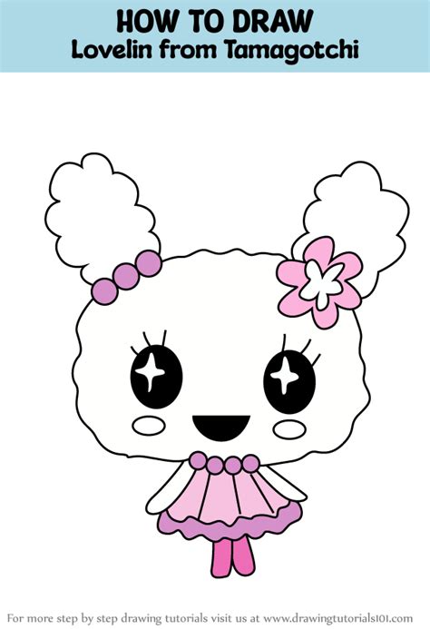 How To Draw Lovelin From Tamagotchi Tamagotchi Step By Step