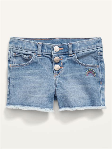 Girls Jean Shorts Back