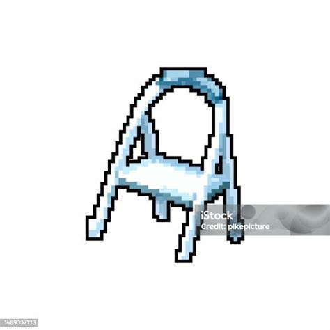 Service Step Ladder Safety Game Pixel Art Vector Illustration向量圖形及更多器材