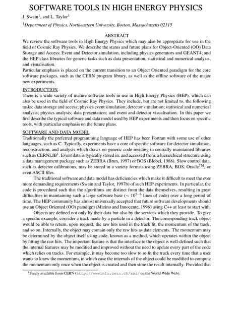 Pdf Software Tools In High Energy Physics