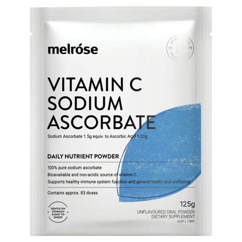 Melrose Vit C Sodium Ascorb 125mg Chemcare Wellness Pharmacy
