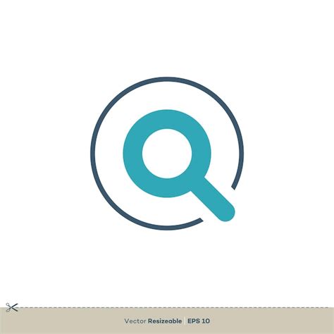 Premium Vector Magnifying Glass Vector Logo Find Browse Icon Template