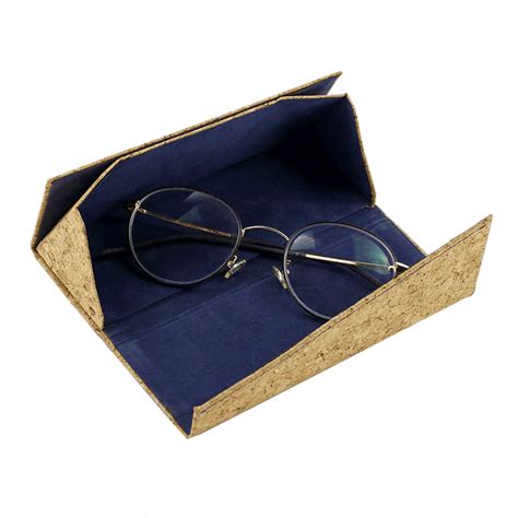Cork Folding Triangle Glasses Case Bulk From 135pc Classic Packing