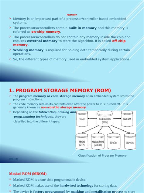 Embedded System Memory Pdf Random Access Memory Business