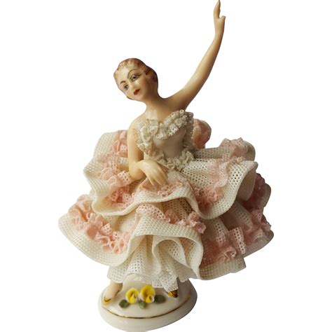 Dresden Porcelain Ballerina Figurine Ballerina Figurines Dresden