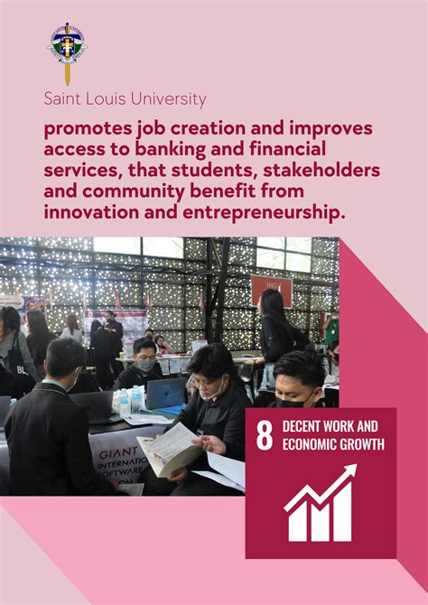 Sdg 8 Decent Work And Economic Growth Saint Louis University