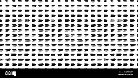 Small Dash Seamless Pattern Dotted Lines Texture Black And White Hatching Doodle Organic Shapes