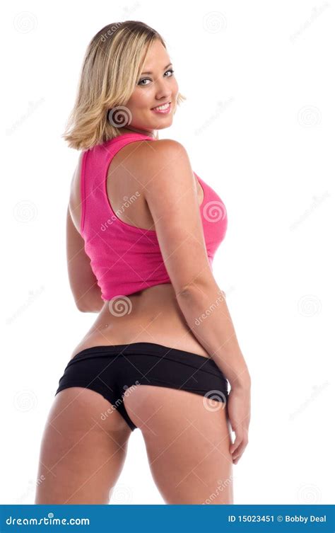 Booty Shorts Stock Image Image Of Blonde Shorts Young 15023451