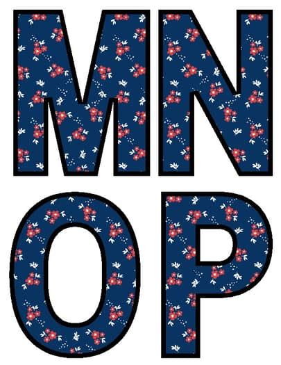 4th Of July Flower Bubble Letters By Amnursepmmama Tpt