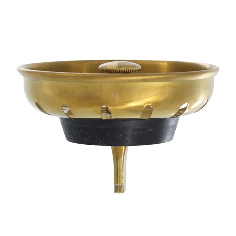 3 12 In Basket Strainer Assembly In Brass Danco