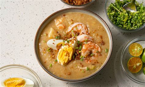 Shrimp Lugaw Filipino Rice Porridge With Shrimp Recipe Pepper Ph