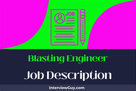 Blasting Engineer Job Description Updated For 2026